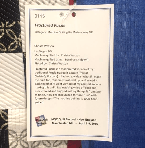 puzzle box – Christa Quilts