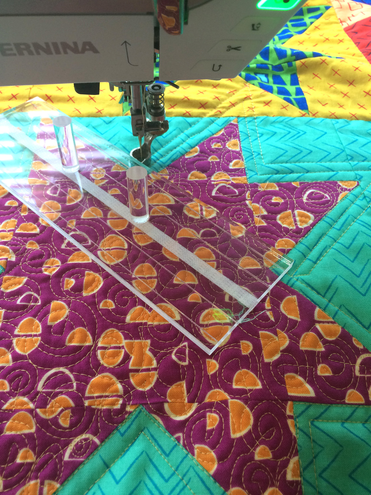 Quilt in Progress – Exploring Ruler Work – Christa Quilts