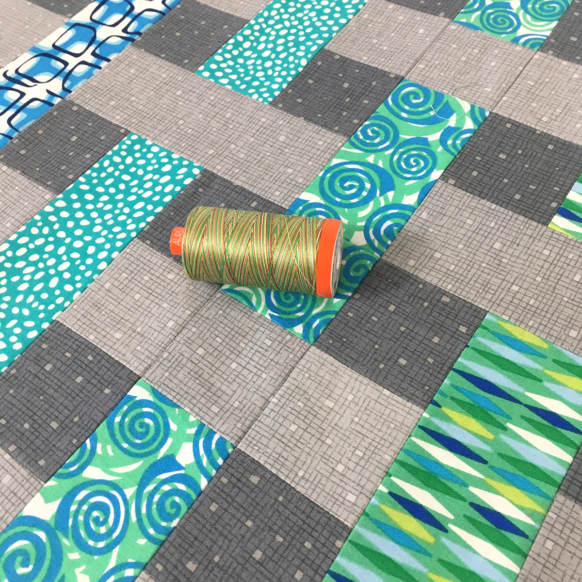 Color Weave Quilt Along Week 6 – Stitching in the Ditch – Christa Quilts