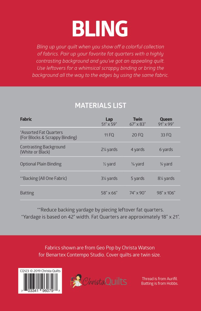 The Making of Bling Quilt Part 1 of 4 – Choosing Fabrics – Christa Quilts