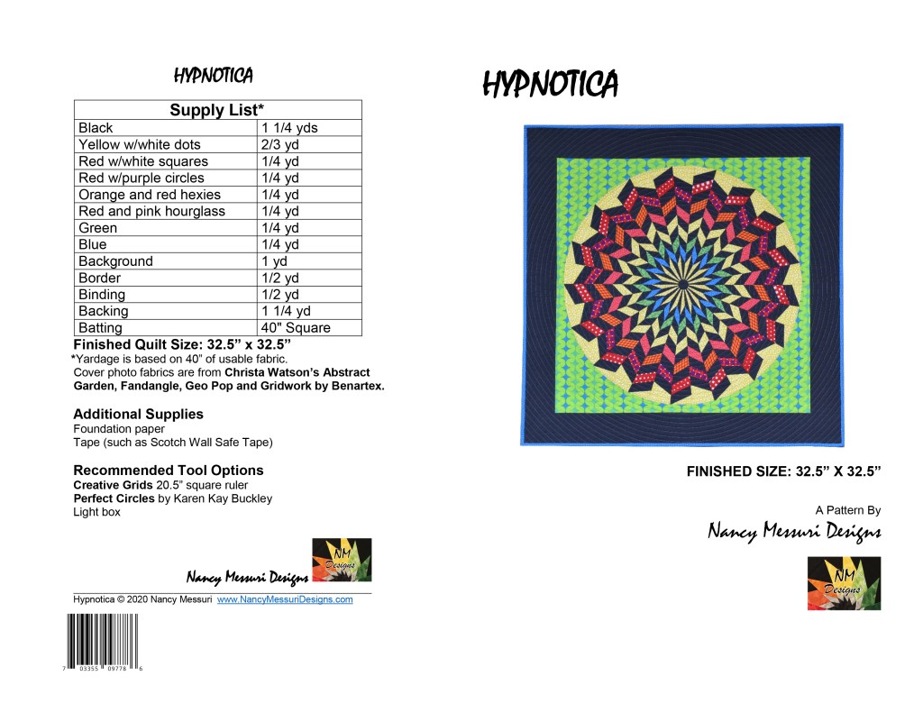 Introducing Nancy Messuri Designs and Her Hypnotica Quilt Pattern ...
