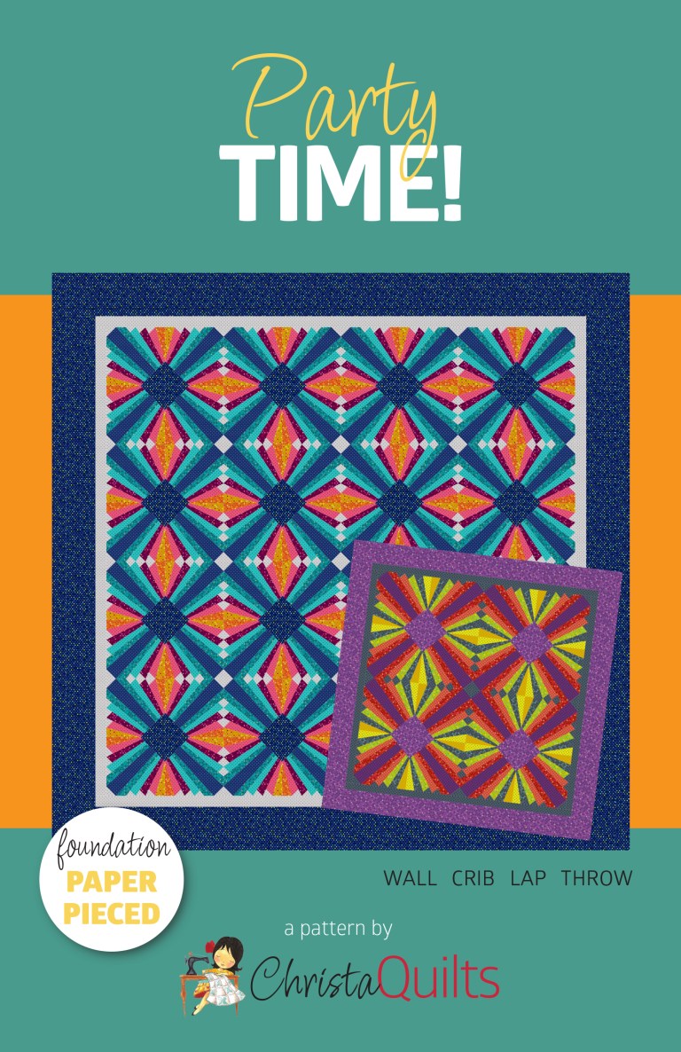 Modern Dresden Block – Paper Pieced Pattern – Christa Quilts