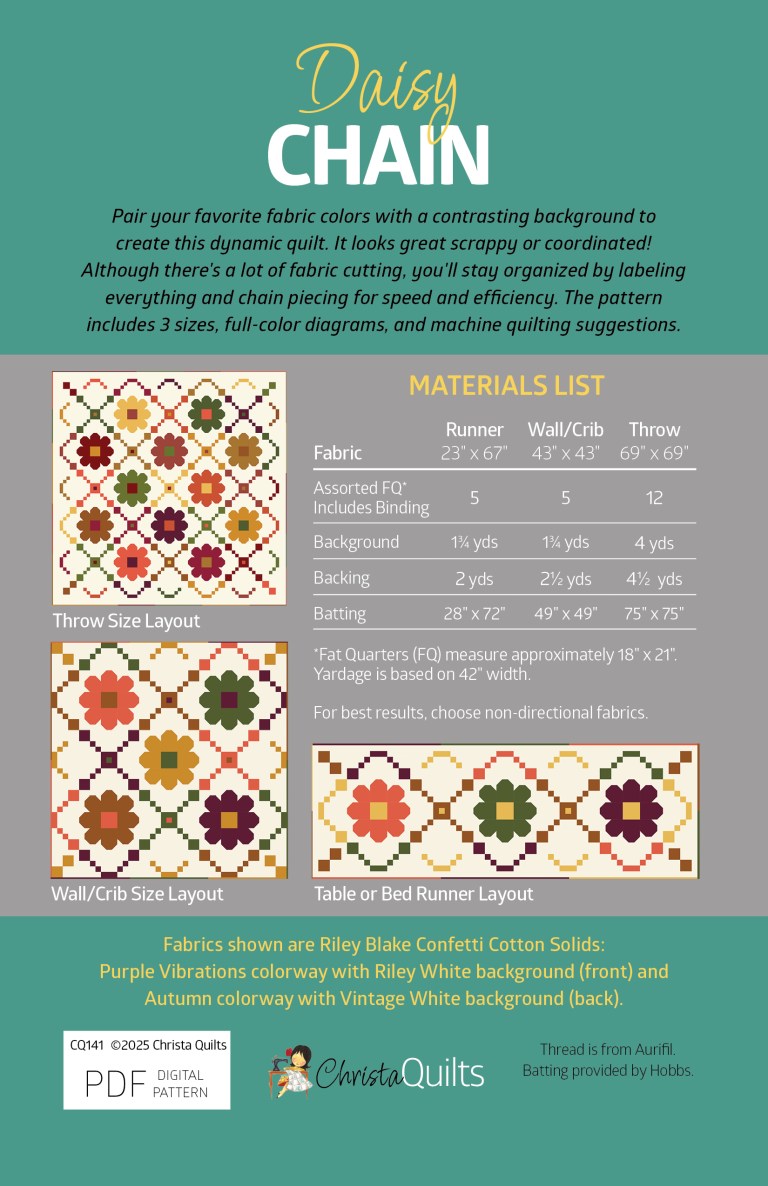 New Year – New Pattern – New Quilt Along for 2026! – Christa Quilts